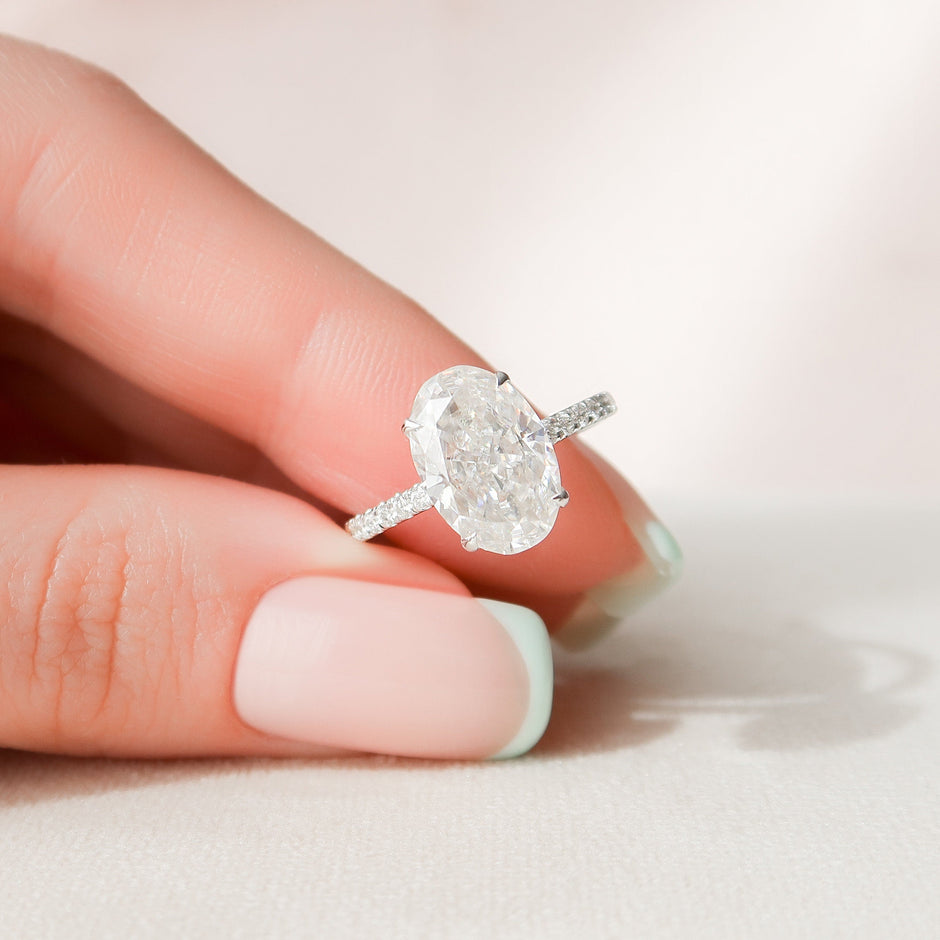 Moissanite Engagement Rings | Real Moissanite Rings for Women